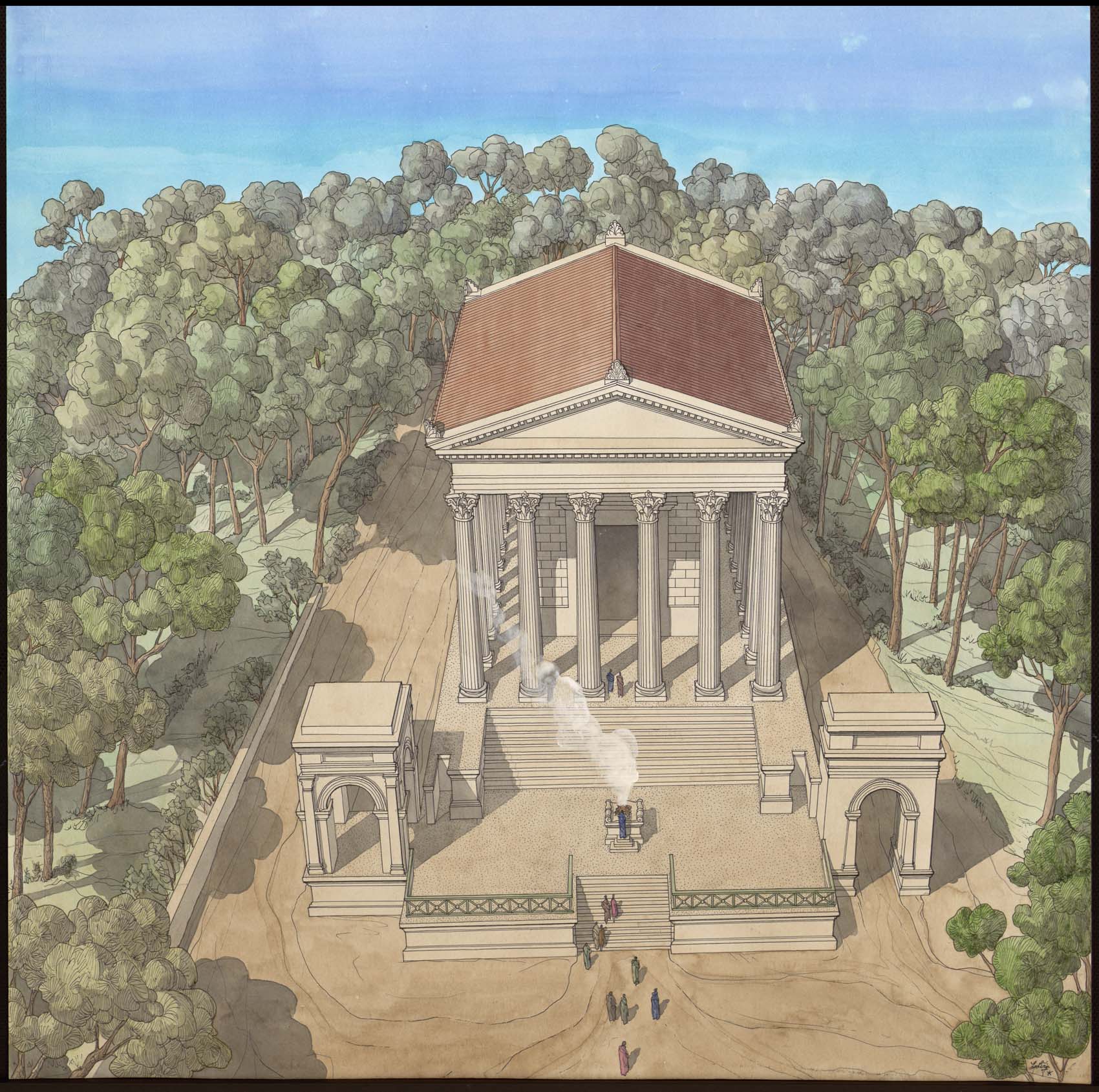 Cumae (Cûmes), el Capitolio - Jean-Claude Golvin